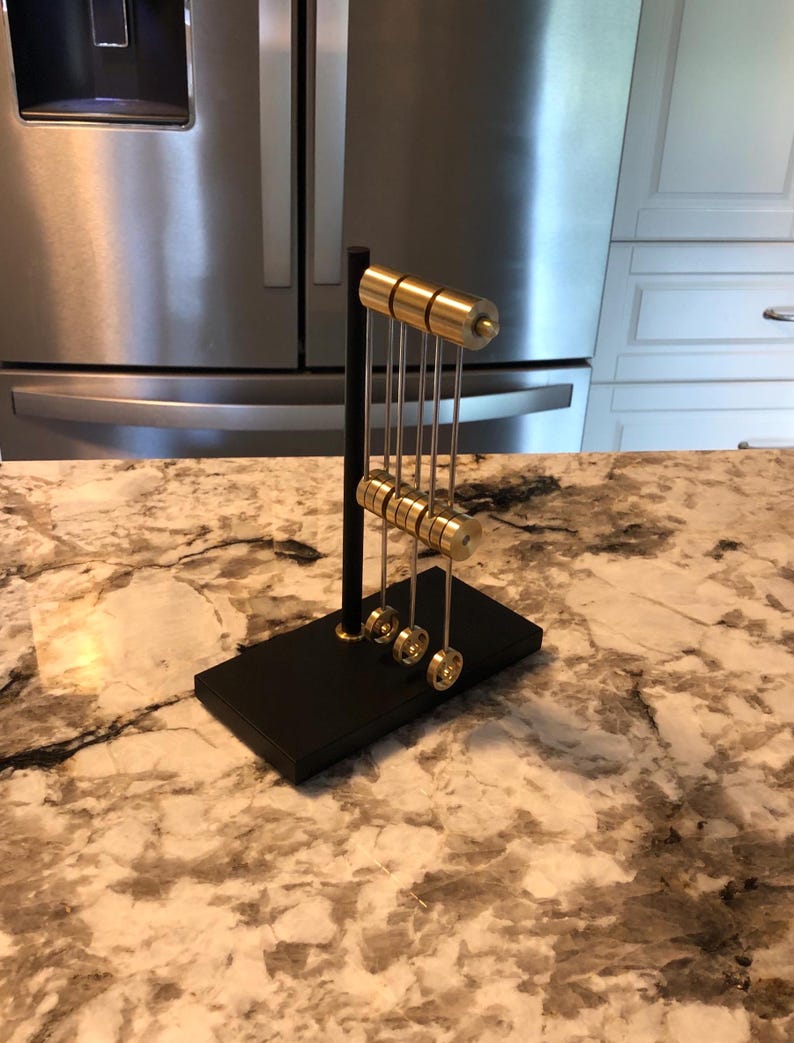 Triple Double Pendulum gymnast Desk Toy BLACK - Etsy