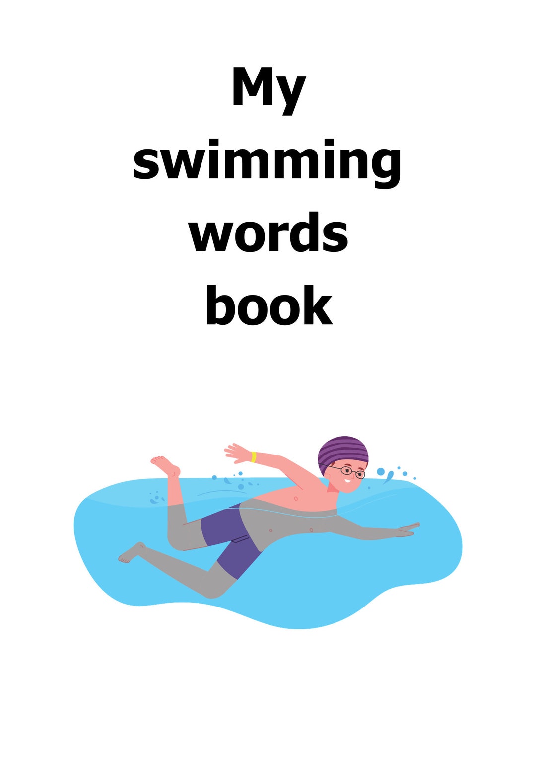 My Swimming Words Book - Printable PDF Vocab Book for Children Learning ...