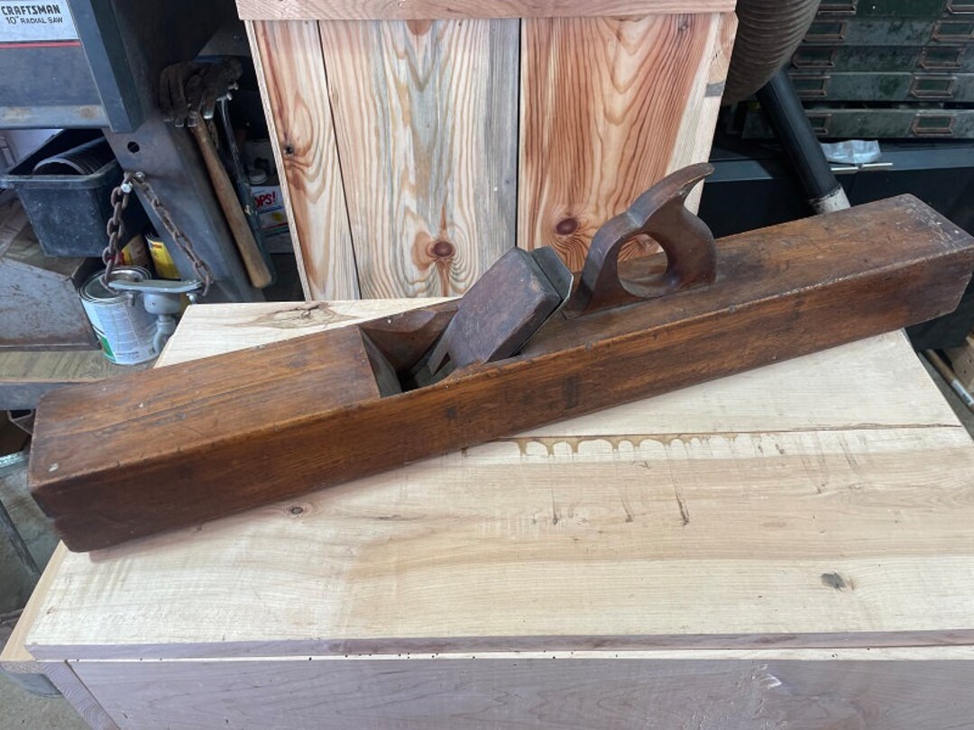 J. Kellogg 30" Wood Bodied Jointer (hand or Bench Plane) Antique ...