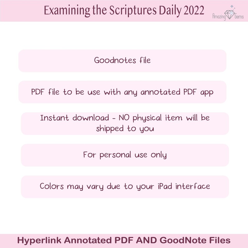 JW Examining the Daily Scriptures Digital Journal JW - Etsy