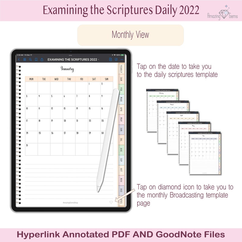 JW Examining the Daily Scriptures Digital Journal JW - Etsy