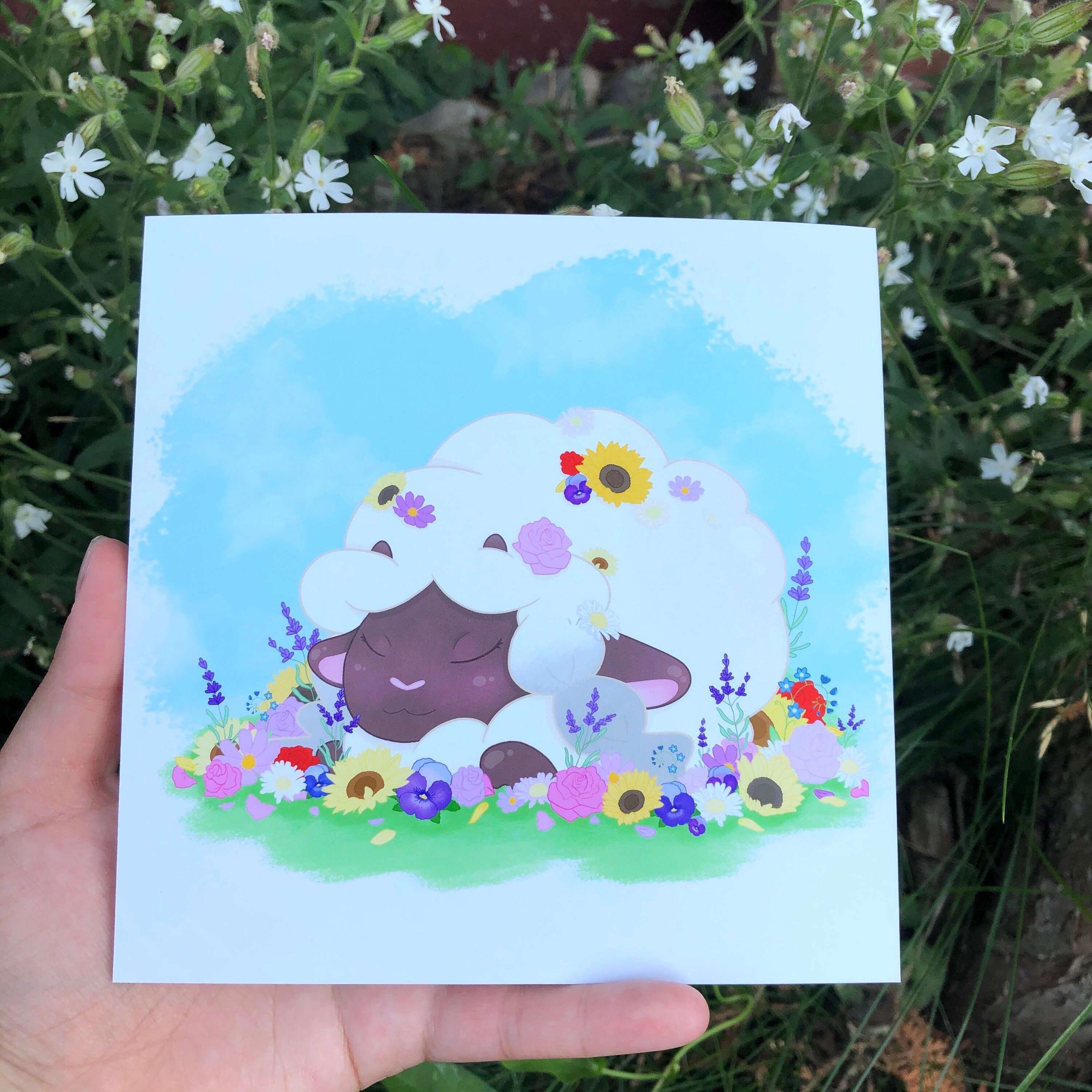 Sleepy Wooloo Print/stickers - Etsy