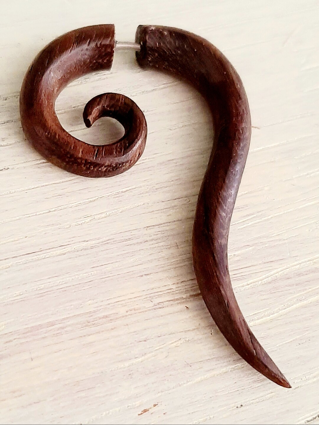 Fake Wooden Spacer Earring Piercing Man Woman - Etsy Australia