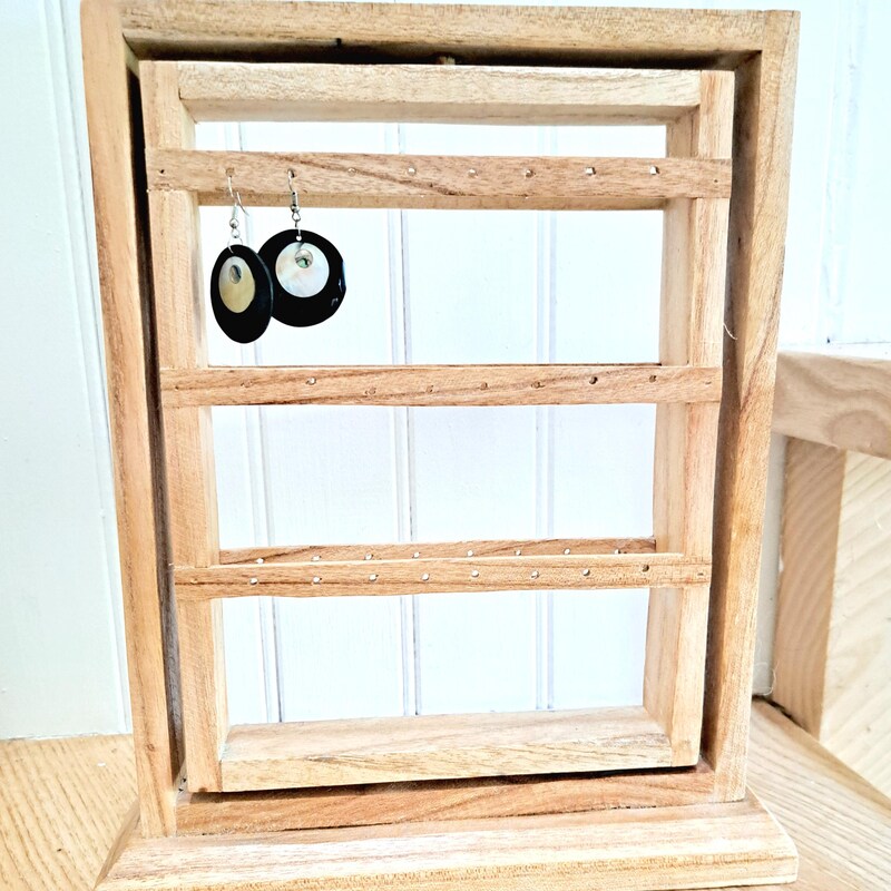 Wood Earring Display - Etsy