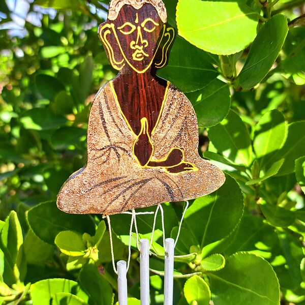 Buddha Wooden Windchime - Etsy