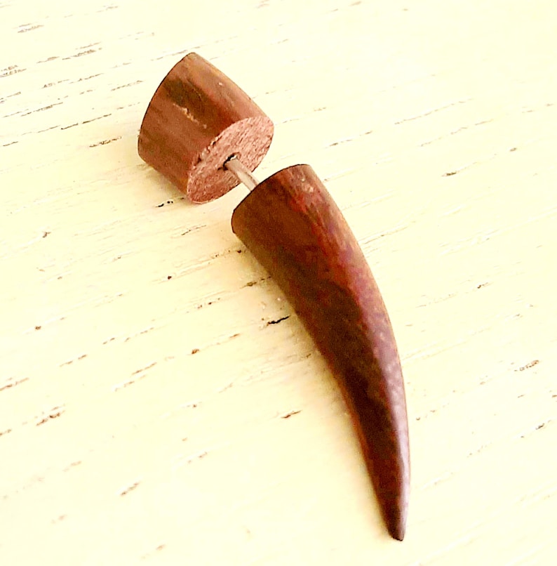 Fake Wooden Spacer Earring Piercing Man Woman - Etsy