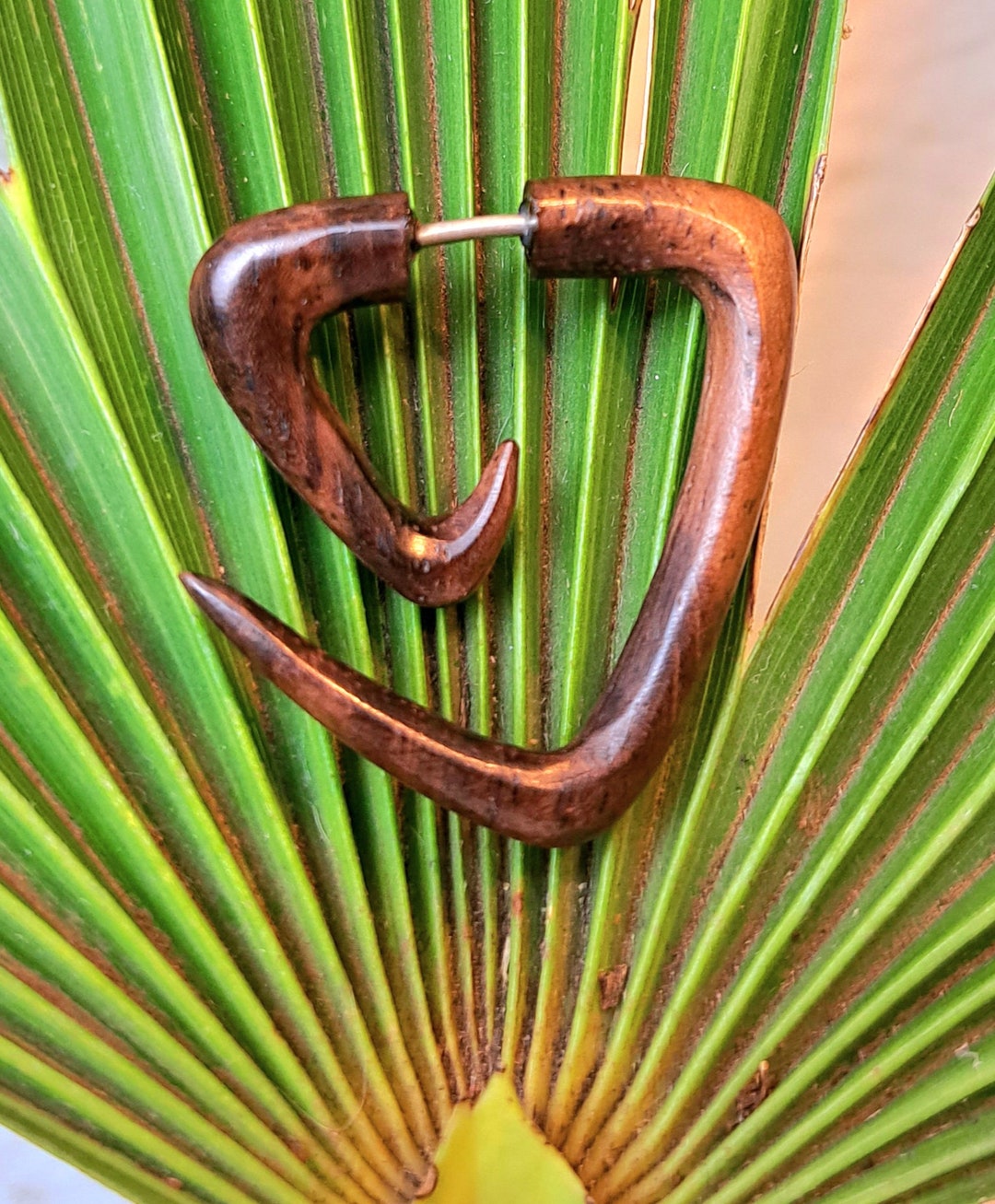 Fake Wooden Spacer Earring Piercing Man Woman - Etsy