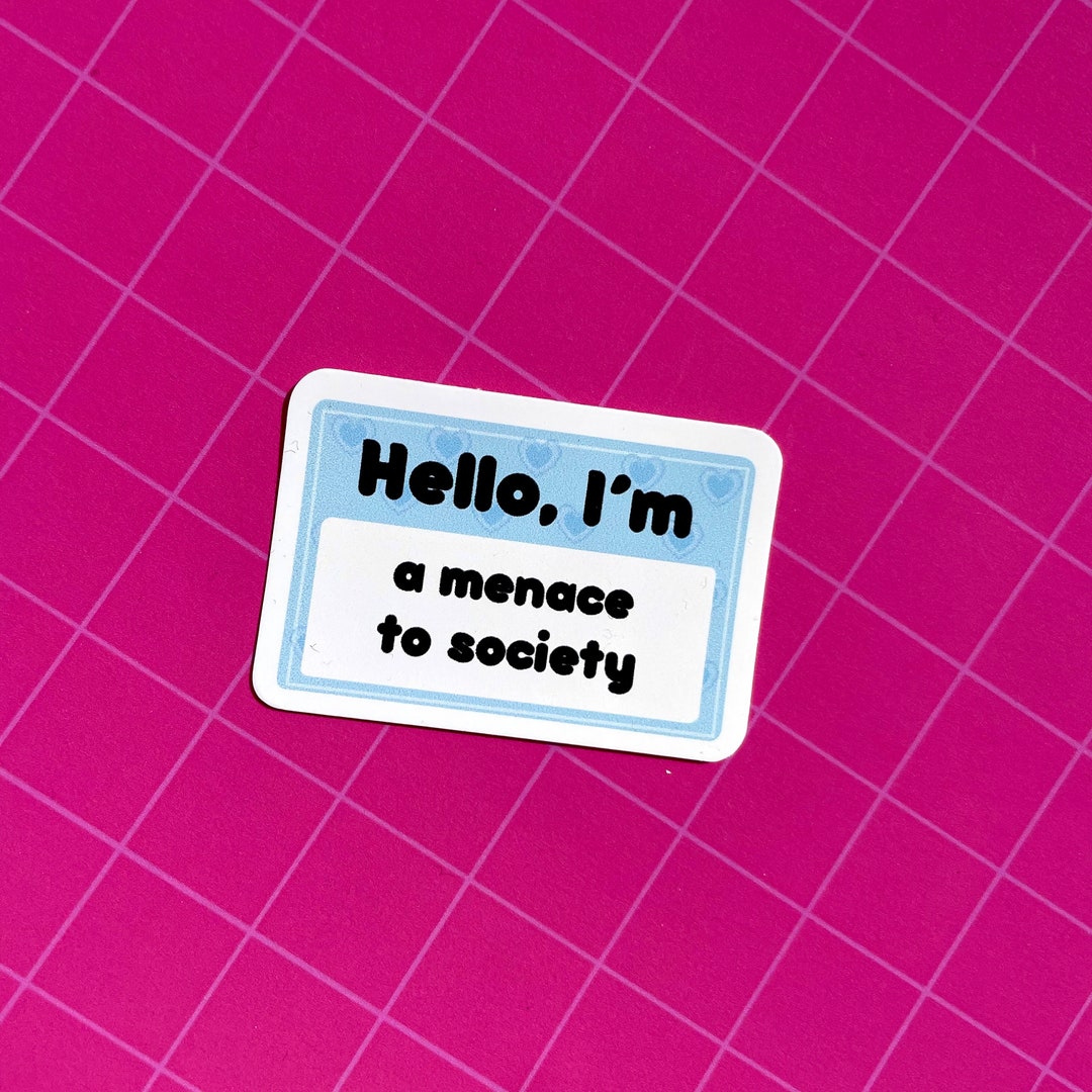 Menace Sticker - Etsy