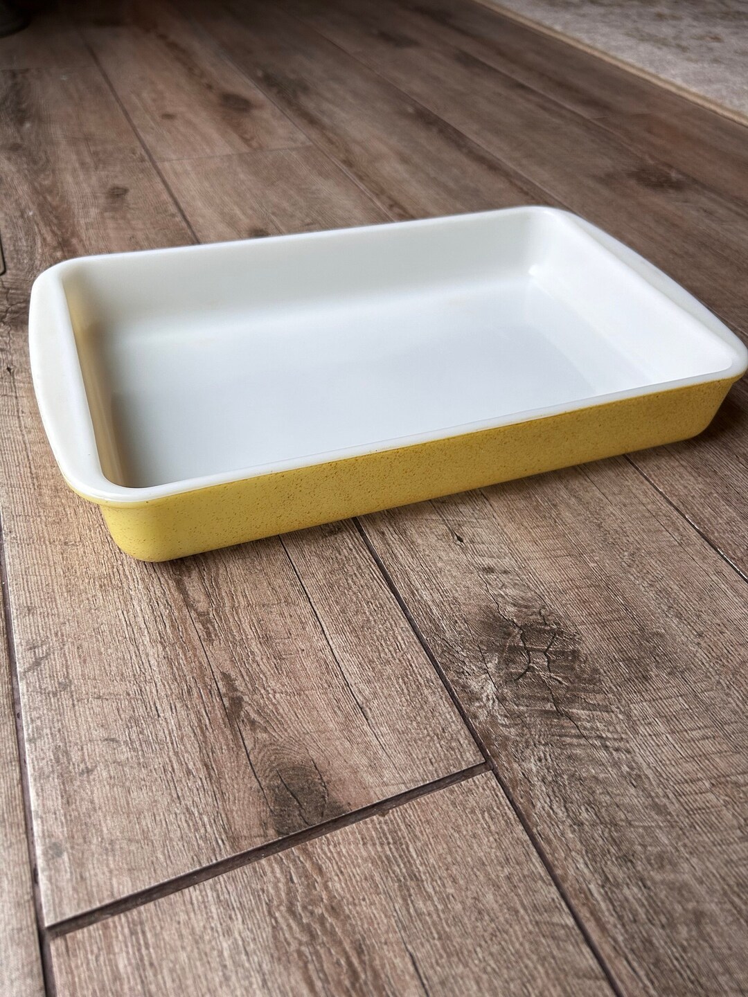 Vintage Pyrex 232 Yellow Desert Dawn 2 Qt 7x11 Rectangle Baking Pan ...