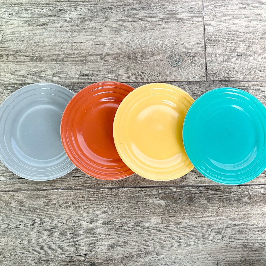Vintage Mid Century 1950s Hazel-atlas 5" Plate Set | 4 Plates ...