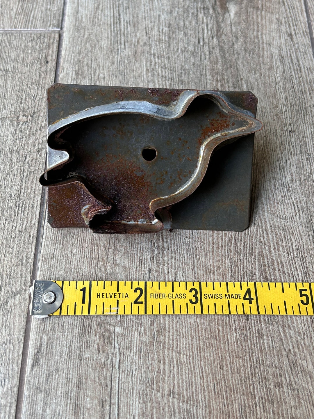 Antique Primitive Flat Back Cookie Cutter With Handle 19th Century Late ...