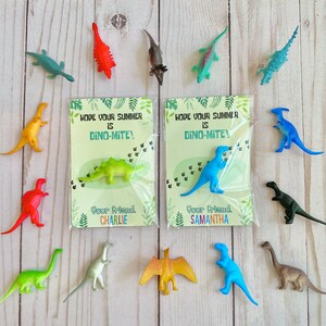 PRINTED Personalized Dinosaur End of School Year Summer Classroom Card ...