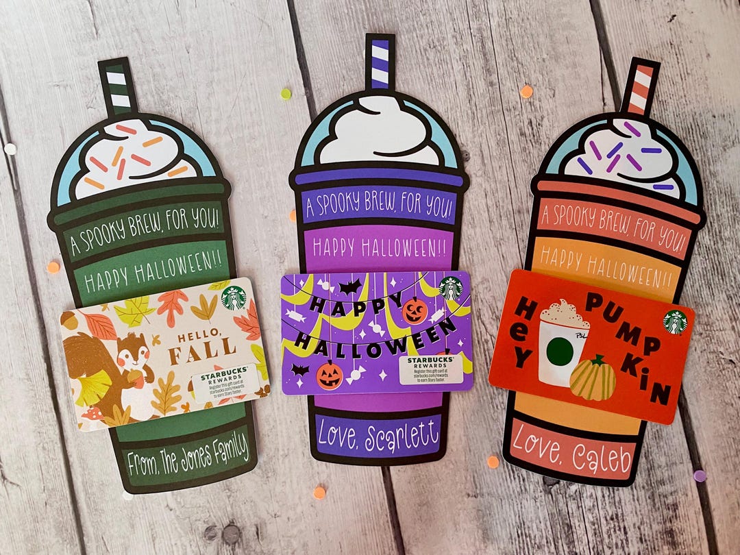 PRINTED Coffee Espresso Halloween Spooky School Teacher Thank You Gift ...