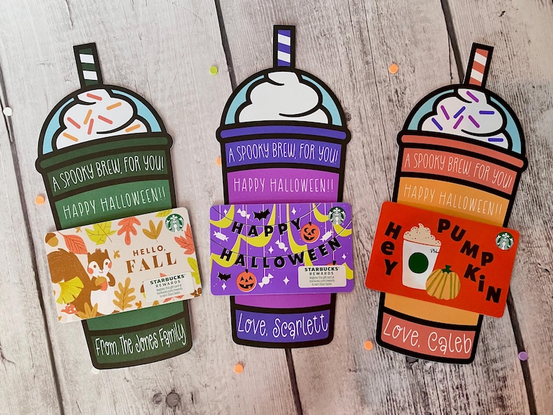 PRINTED Coffee Espresso Halloween Spooky School Teacher Thank You Gift ...