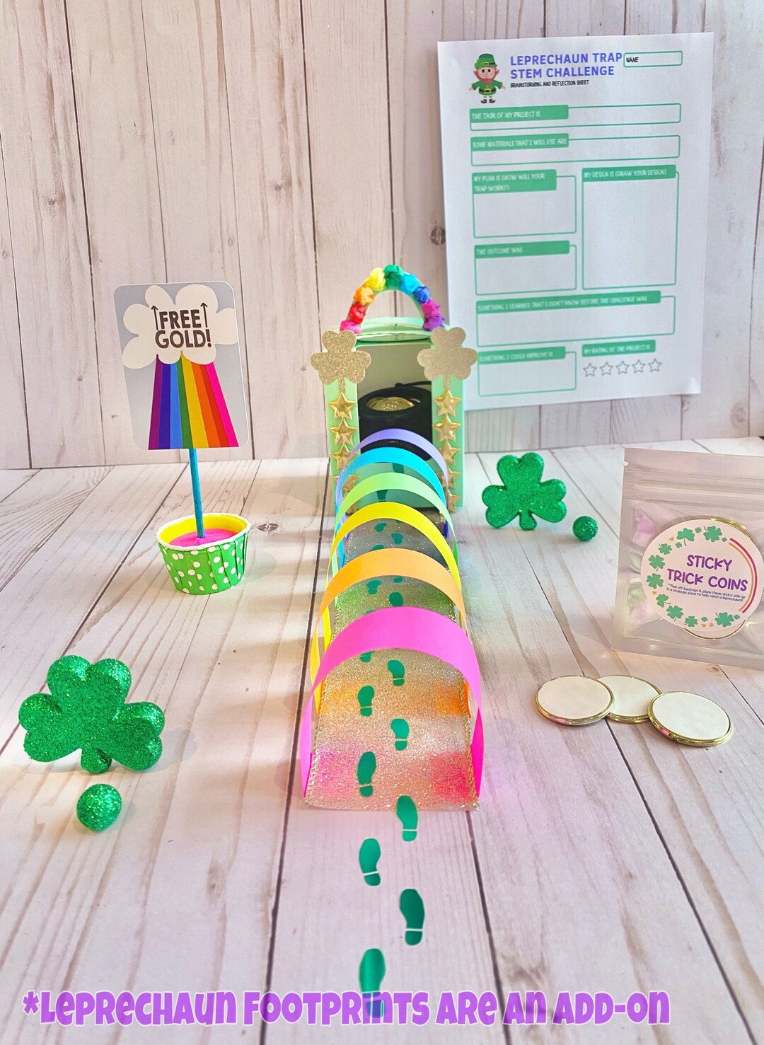 DIY Leprechaun Trap Kit St. Patricks Day Craft St. Pattys Day Holiday ...