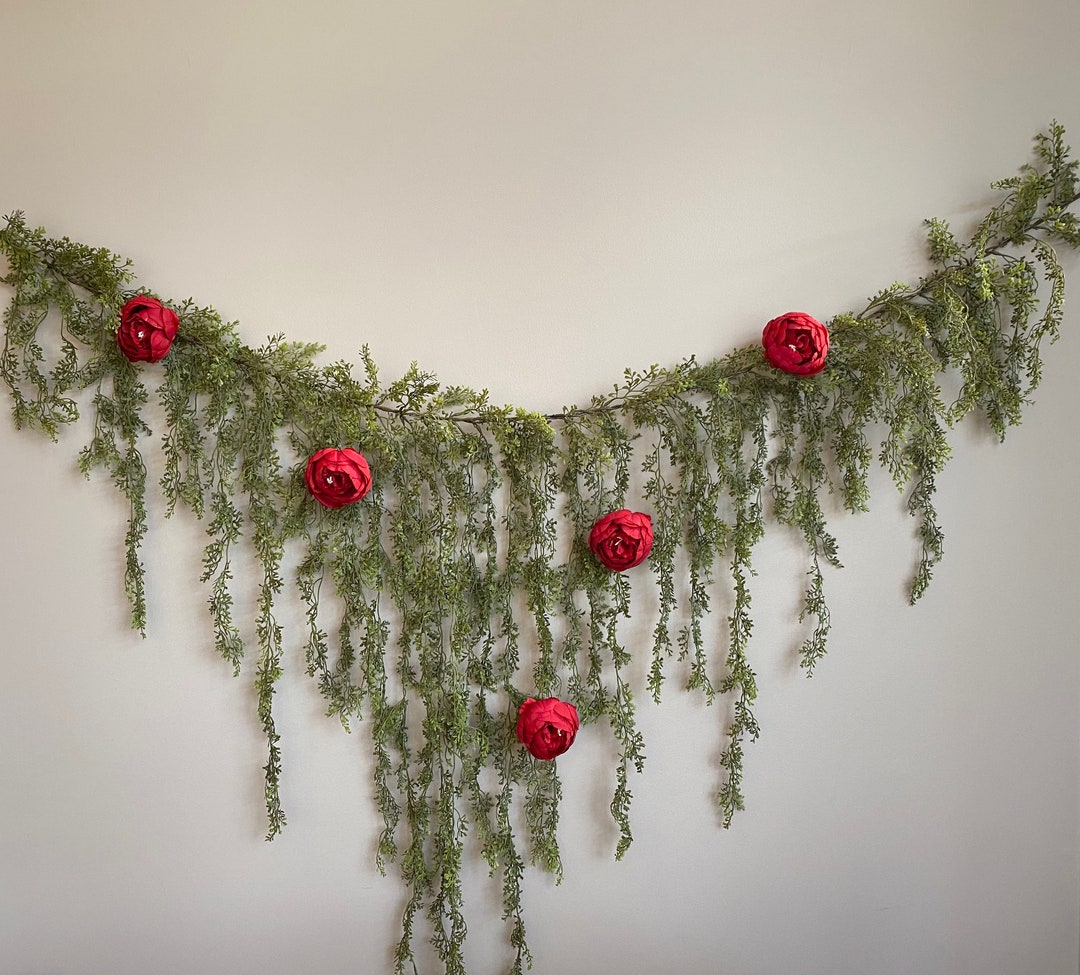 Jasmine Greenery Draping Floral Peony Decor | Backdrop Garland ...