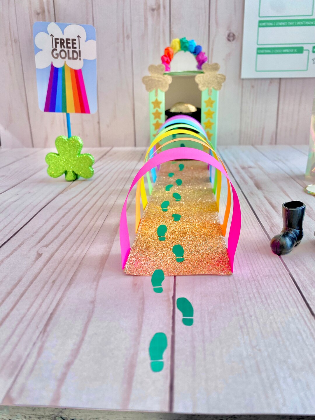 Tiny Leprechaun Footprint Vinyl Sticker Decals | Leprechaun Feet | St ...