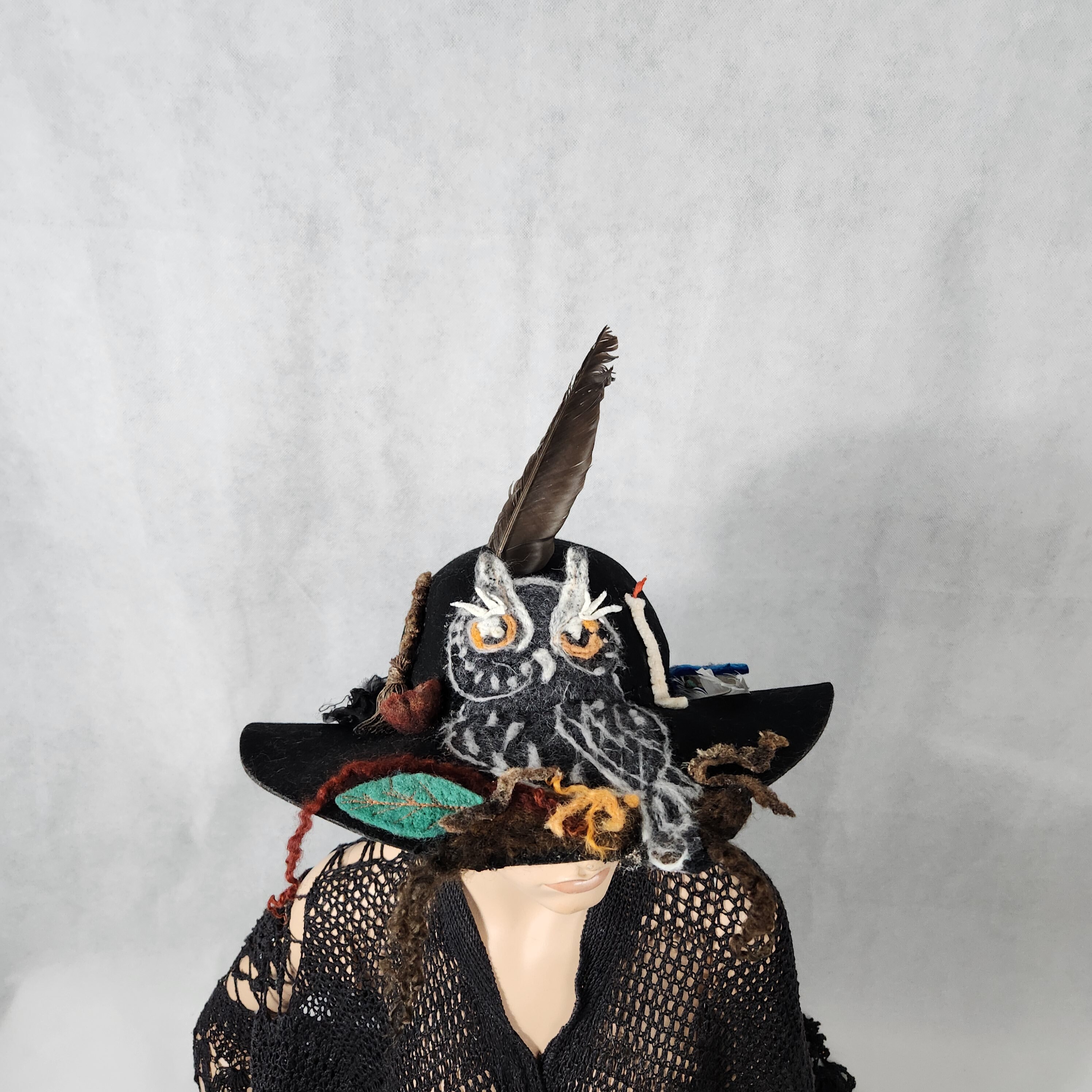 Witch Hat. Wizard Hat. Fairy Tale Owl Hat. Festival Costume. - Etsy