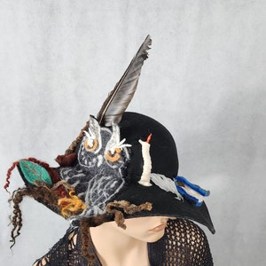 Witch Hat. Wizard Hat. Fairy Tale Owl Hat. Festival Costume. - Etsy