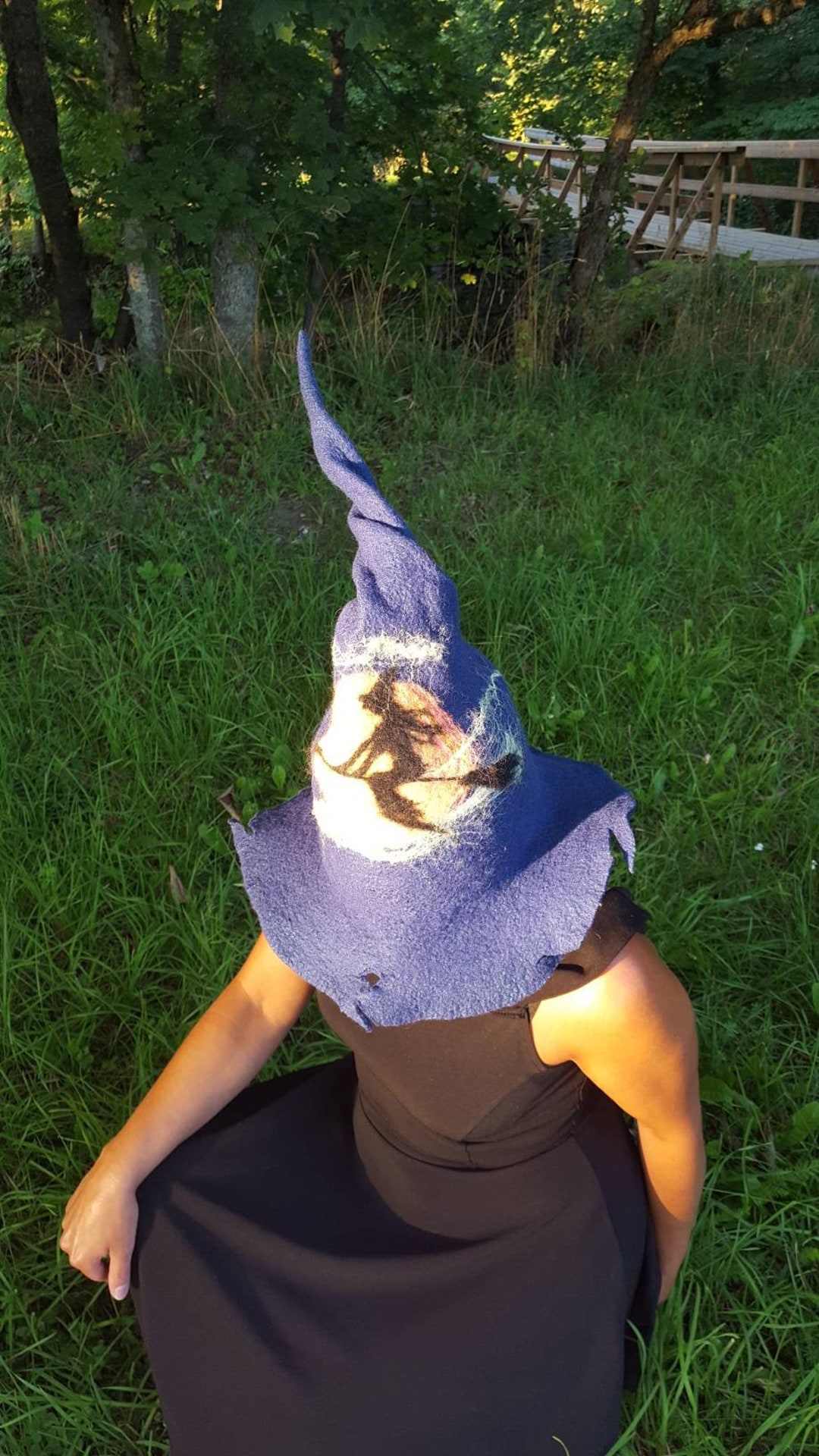 Wizard Felted Witch Hat. Festival Costume Fairy Hat. Witch Tools. - Etsy