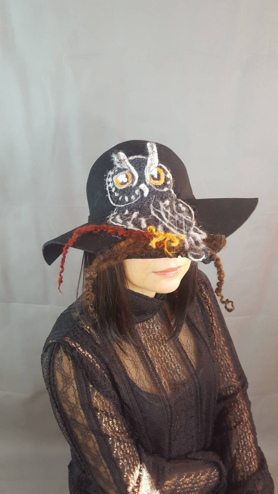 Witch Hat. Wizard Hat. Fairy Tale Owl Hat. Festival Costume. - Etsy