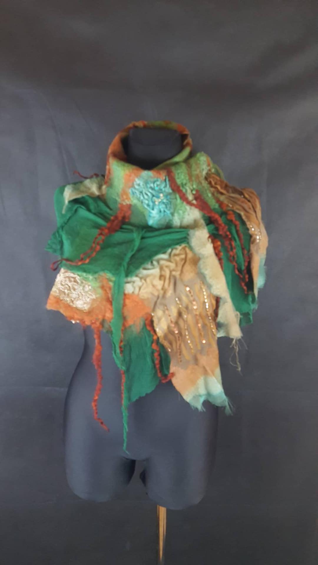 Pixie Fantasy Scarf. Fairy Tale Shawl. Woodland Elf Wrap. Forest ...