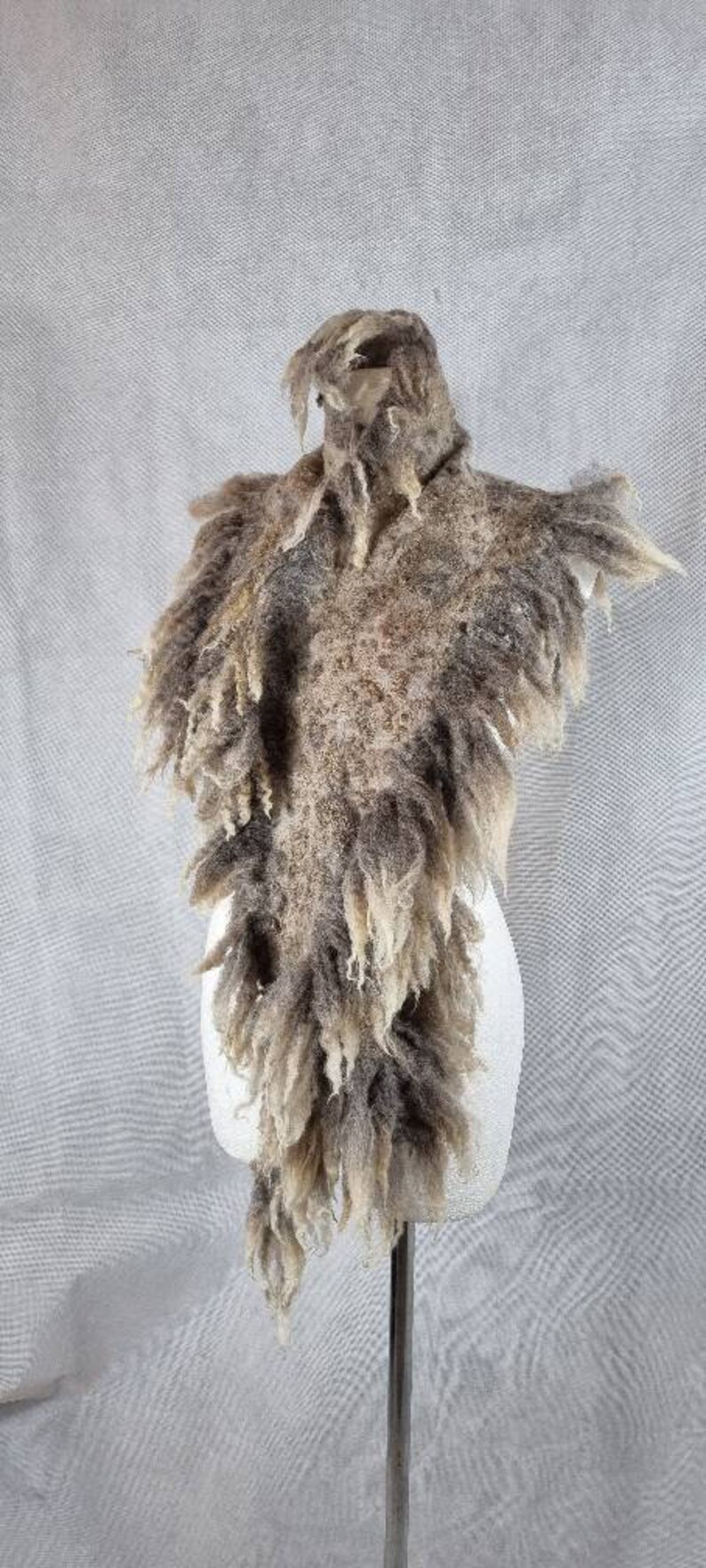 Wild Viking Collar. Fairy Elf Shawl. Forest Witch Wrap. Pixie Scarf. Festival Costume. - Etsy