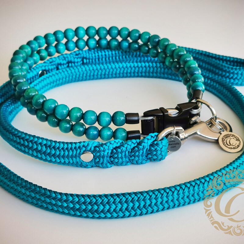 Turquoise Dog Collar - Etsy