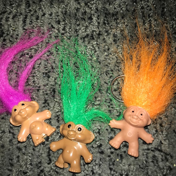 Troll Doll Keychain - Etsy