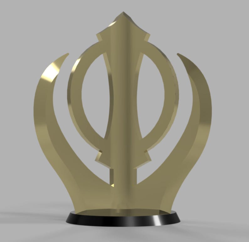3D Khanda Sikh Symbol - Etsy