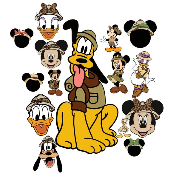 Safari Mickey Png - Etsy