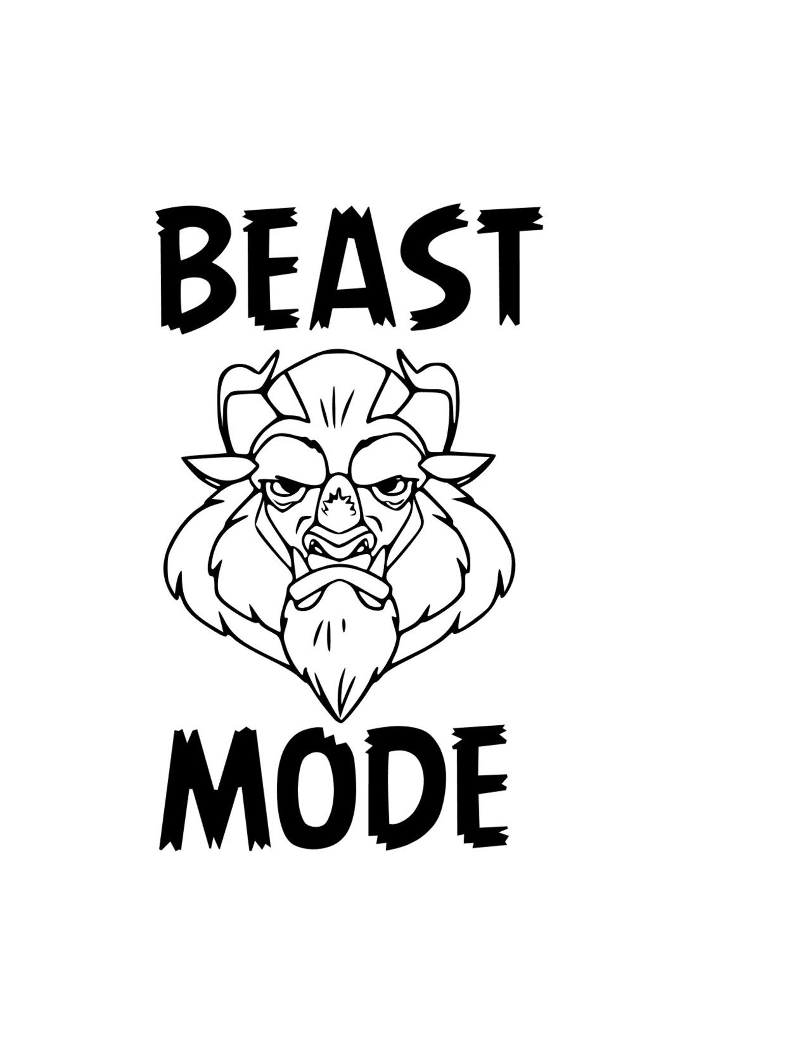 Beast mode svg beauty and the beast beast svg disney svg | Etsy
