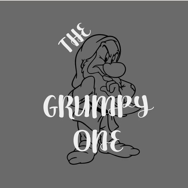 The Grumpy One Svg - Etsy