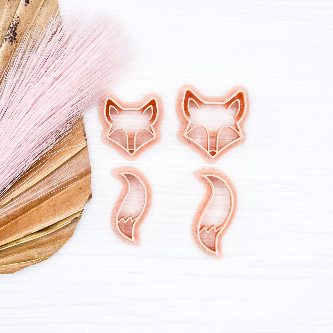 Fox and Tail Polymer Clay Cutter*fox Clay Cutter*fox Polymer Clay ...