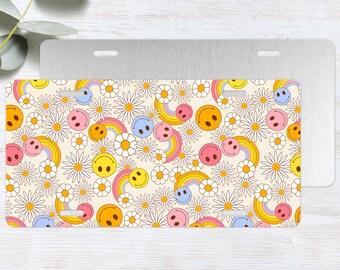 Smiley Face Front License Plate - Etsy