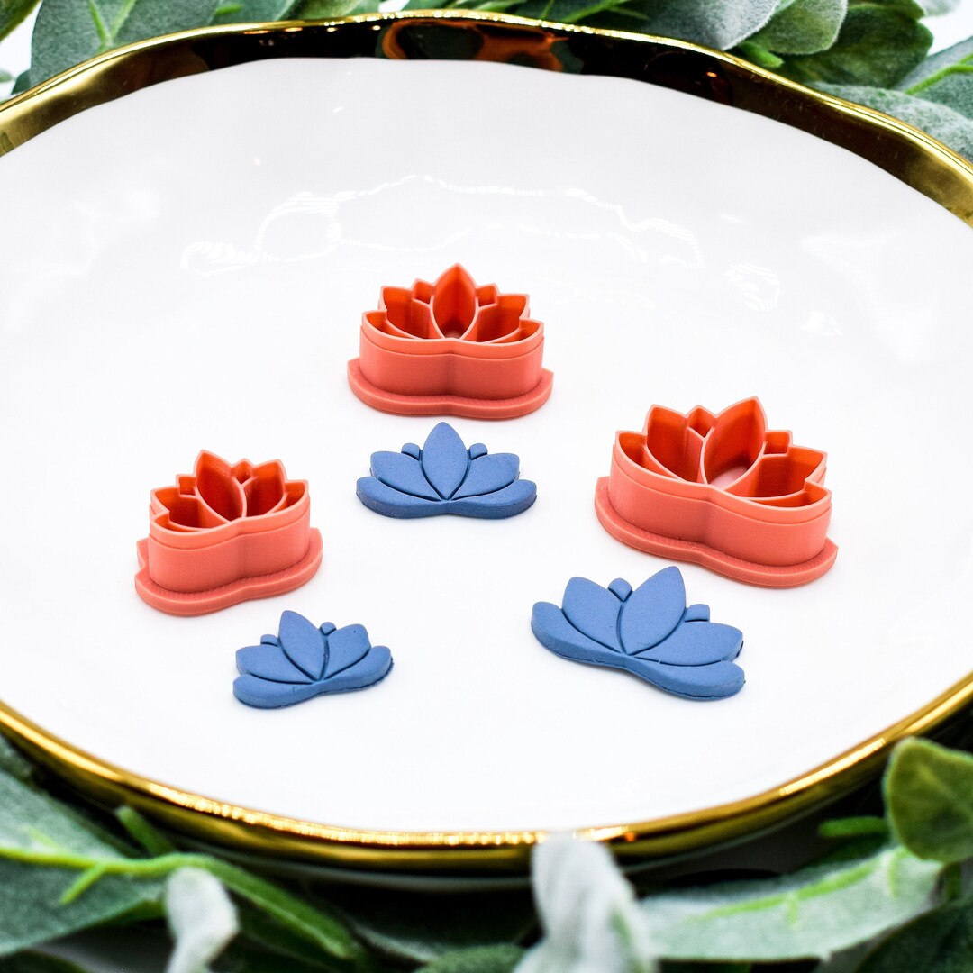 Lotus Clay Cutters*polymer Clay Cutters*clay Earrings*flower Clay ...
