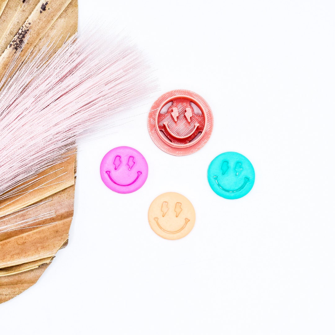 Lightning Bolt Smiley Face Clay Cutters*clay Cutter*clay Cutter*clay ...