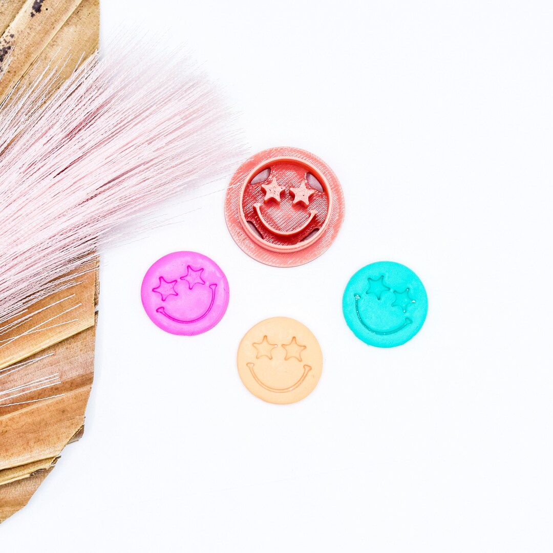 Star Eyes Smiley Face Clay Cutters*clay Cutter*clay Cutter*clay Tools ...