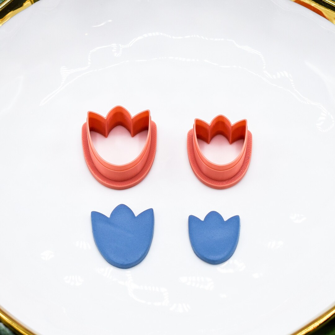 Tulip Clay Cutters*polymer Clay Cutters*clay Earrings*flower Clay ...