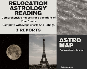 Astrocartography Relocation Astrology Reading, Astro Map, Travel ...