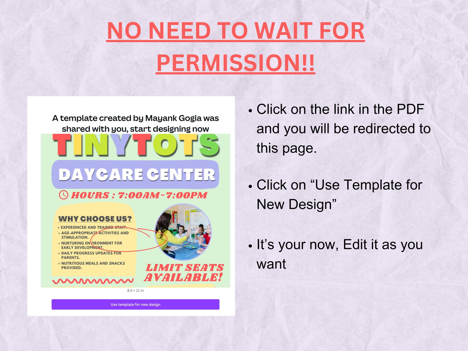 Child Care Flyer Template, Daycare Poster, Baby Sitting, Play Center ...