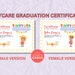 Printable Daycare Graduation Certificate, Editable, Last Day of Daycare ...