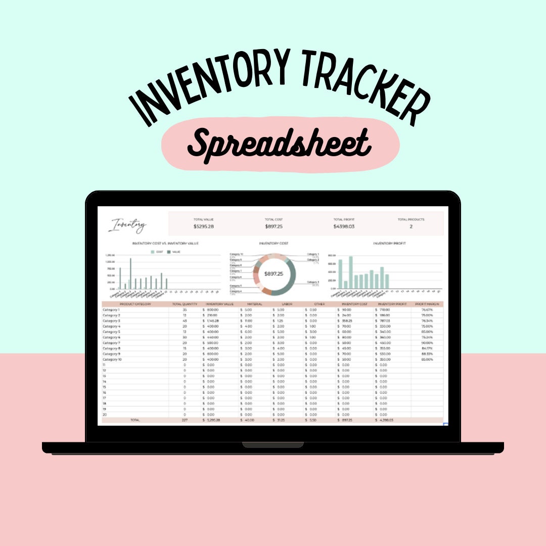 Small Business Inventory Spreadsheet Inventory Management Products ...