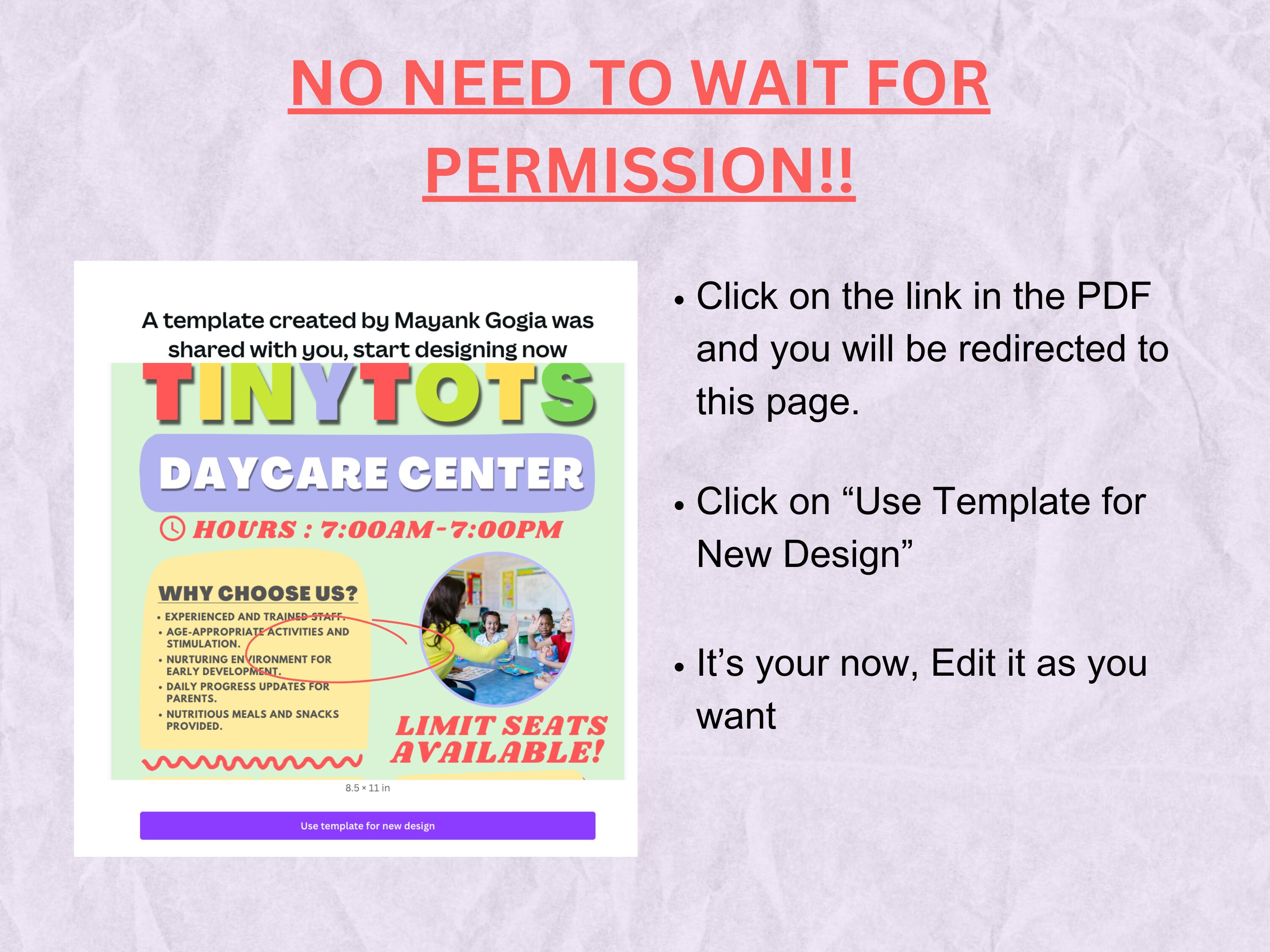 Meet the Daycare Teacher Template (editable) | Back to School ...