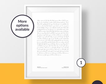 Custom poem print | Etsy