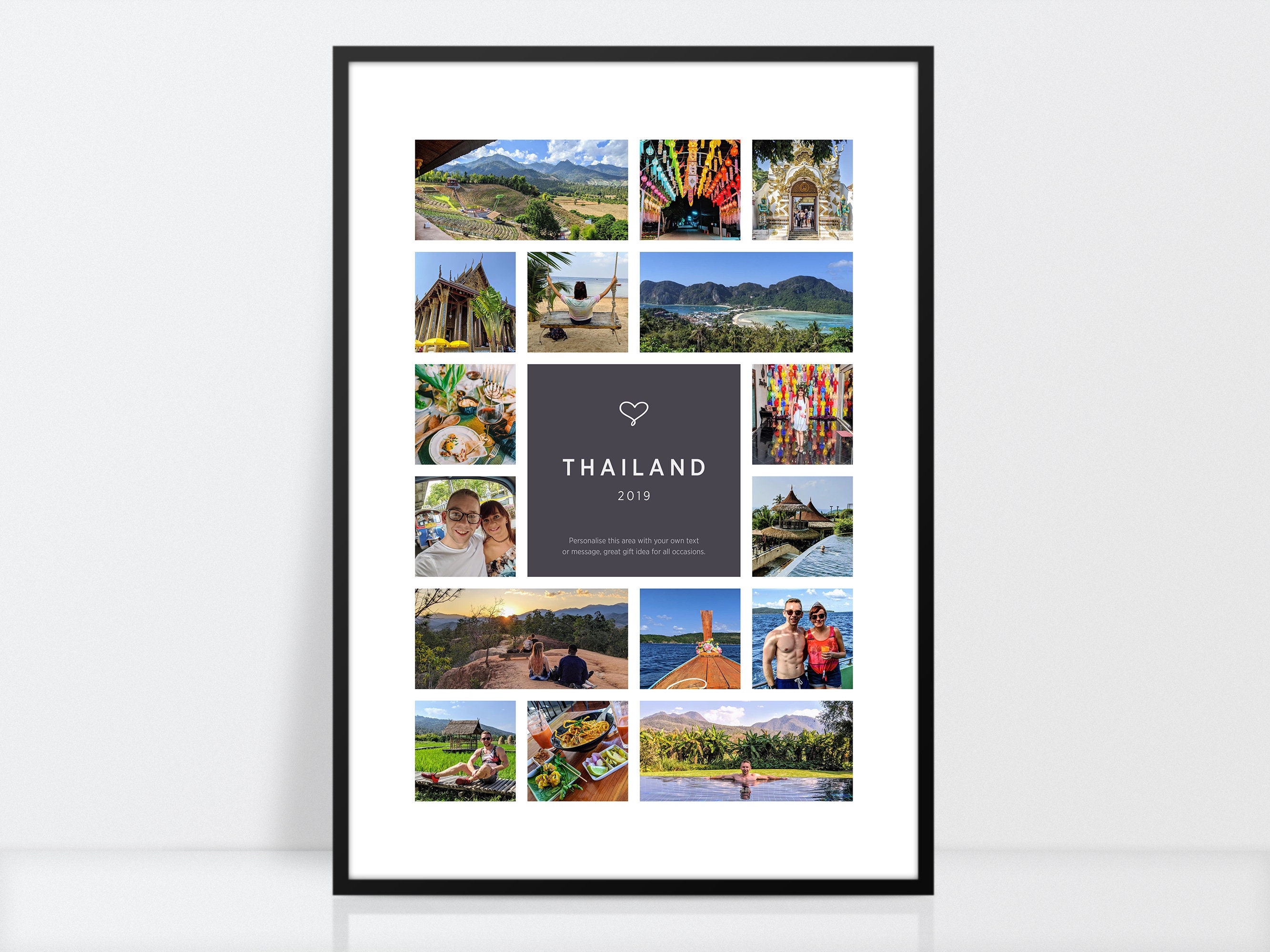 Custom Travel Collage Holiday Photo Montage Personalised - Etsy