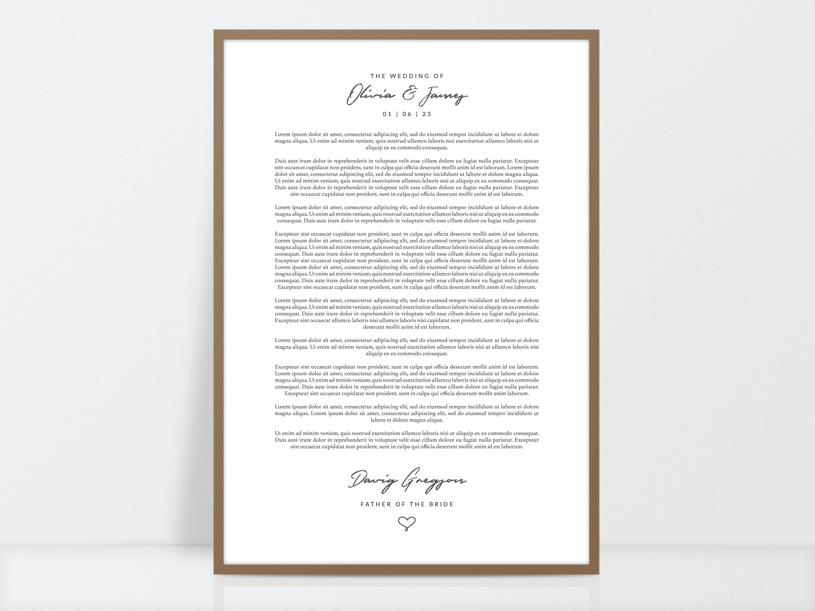 Wedding Speech Print, Best Man Speech, Father of the Bride Speech ...