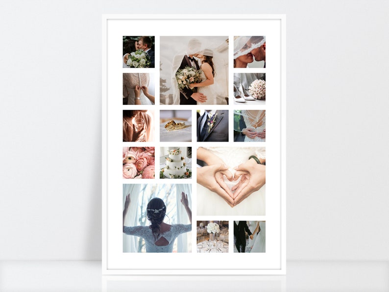 Custom Wedding Collage, Wedding Collage Print, Wedding Print, Wedding ...