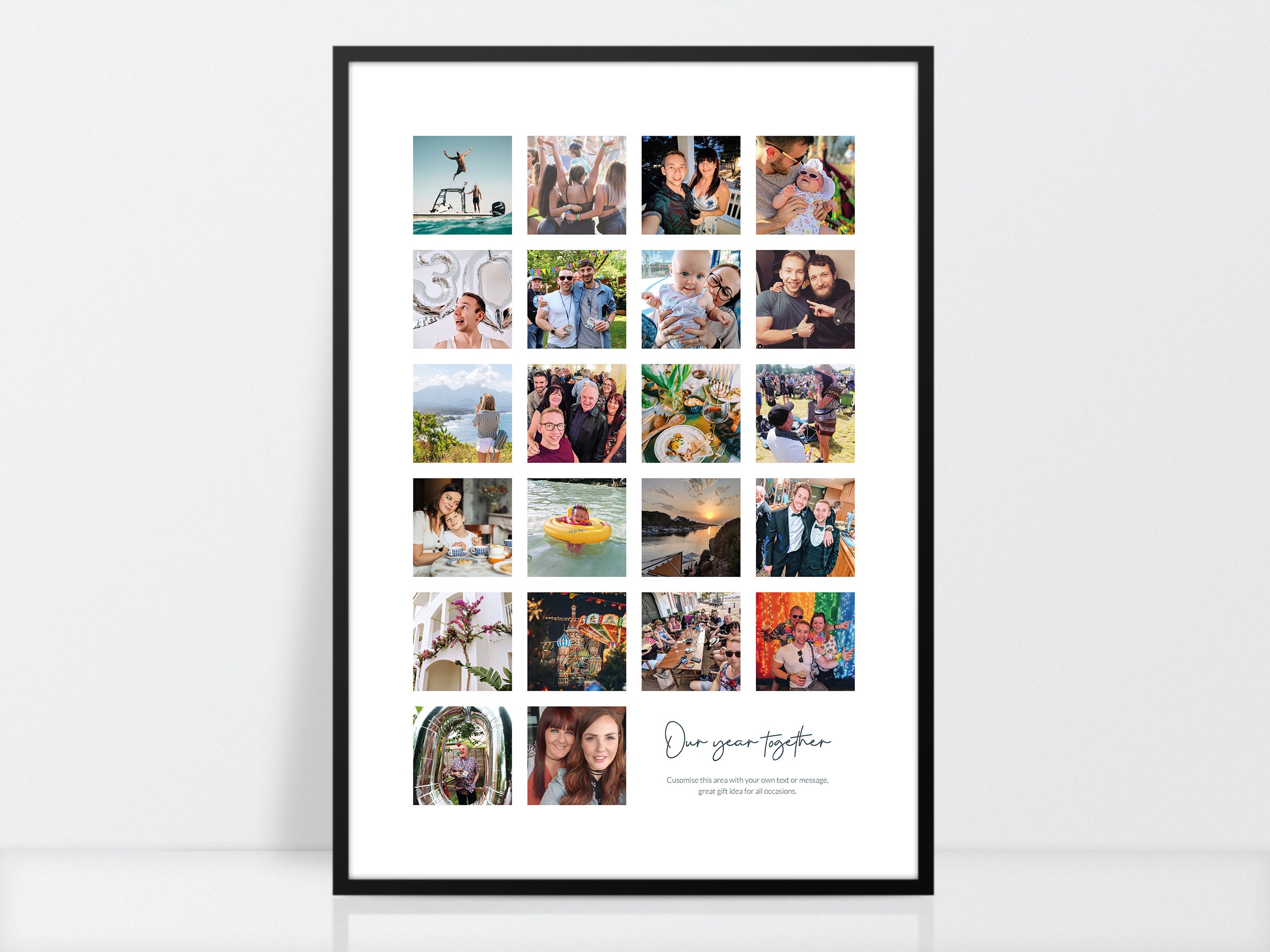 Custom Instagram Style Photo Collage Print Personalised Photo - Etsy