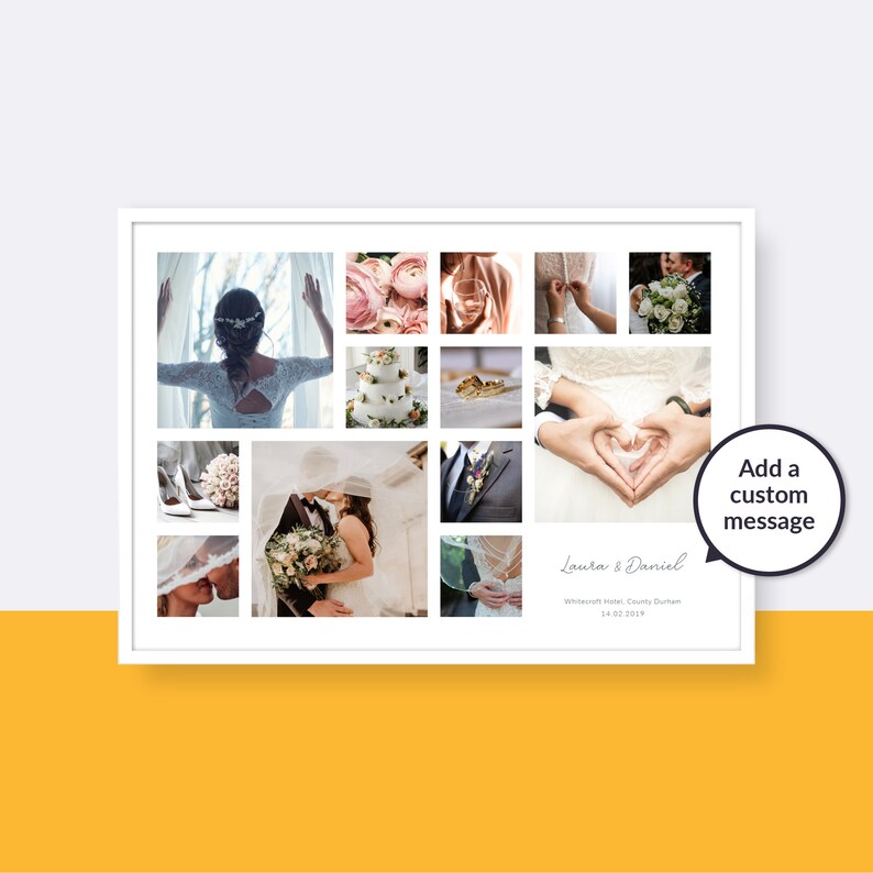 Custom wedding collage Wedding collage print Wedding print | Etsy